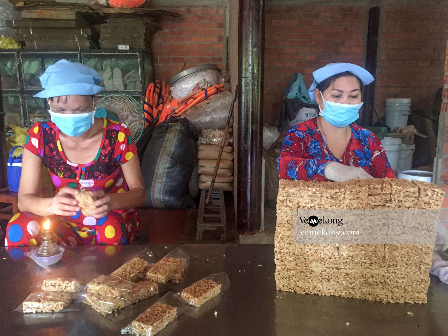 A Guide to Puffed Rice Cake Traditional Village In Cai Be & Vinh Long ...